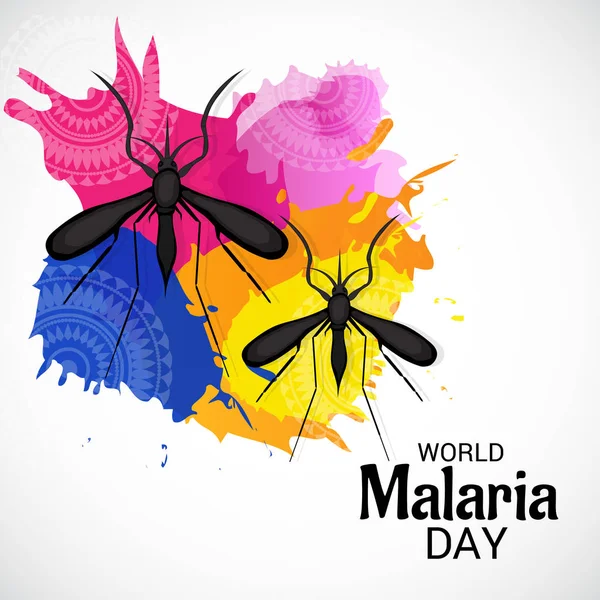 Vector Illustration Background World Malaria Day Stock Vector Image by ...
