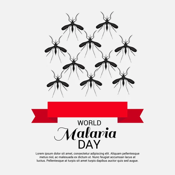 Vector Illustration Background World Malaria Day Stock Vector Image by ...