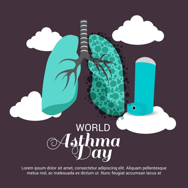 Vector Illustration Background World Asthma Day Stock Vector Image by ...