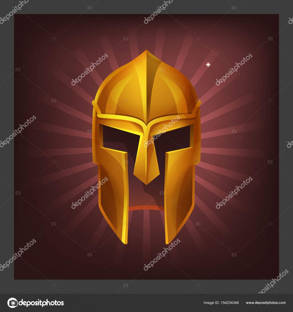 Cartoon ancient greek helm Stock Vector by ©MrDeymos 154234348