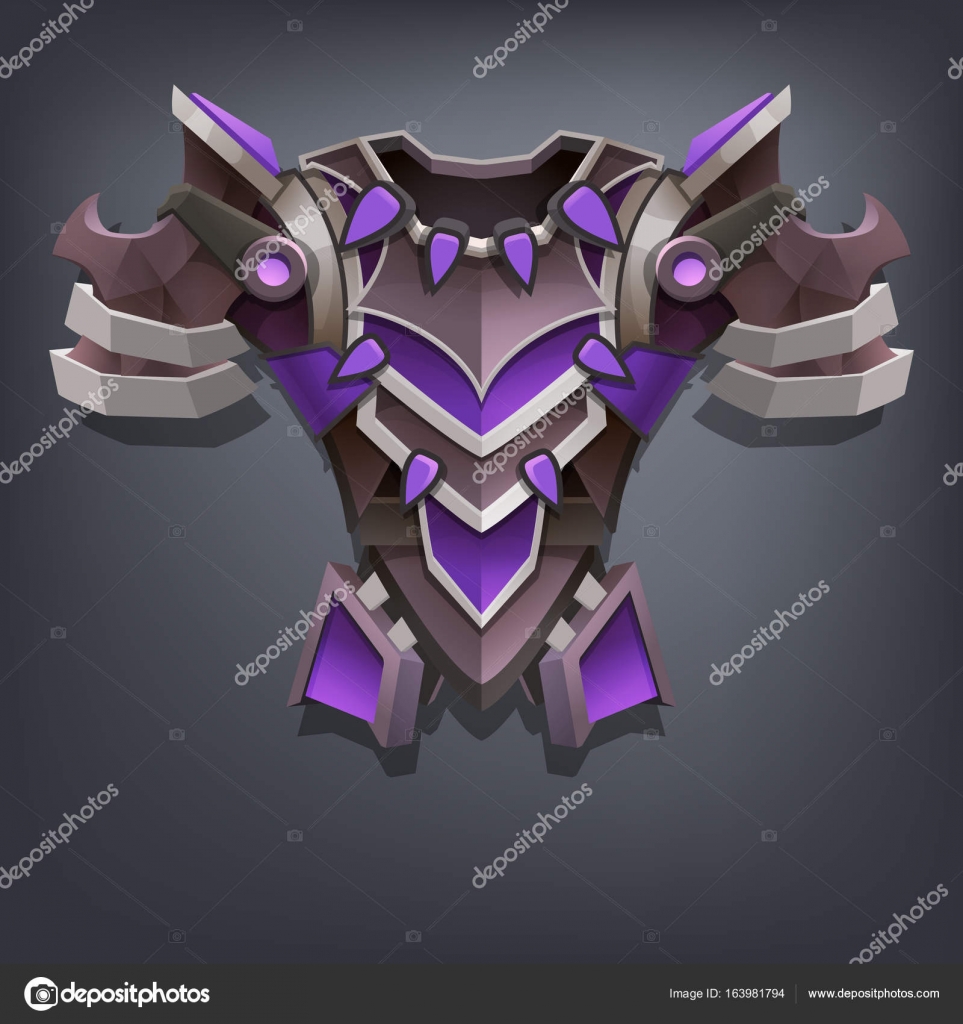 Iron fantasy chest armor Stock Vector Image by ©MrDeymos #163981794