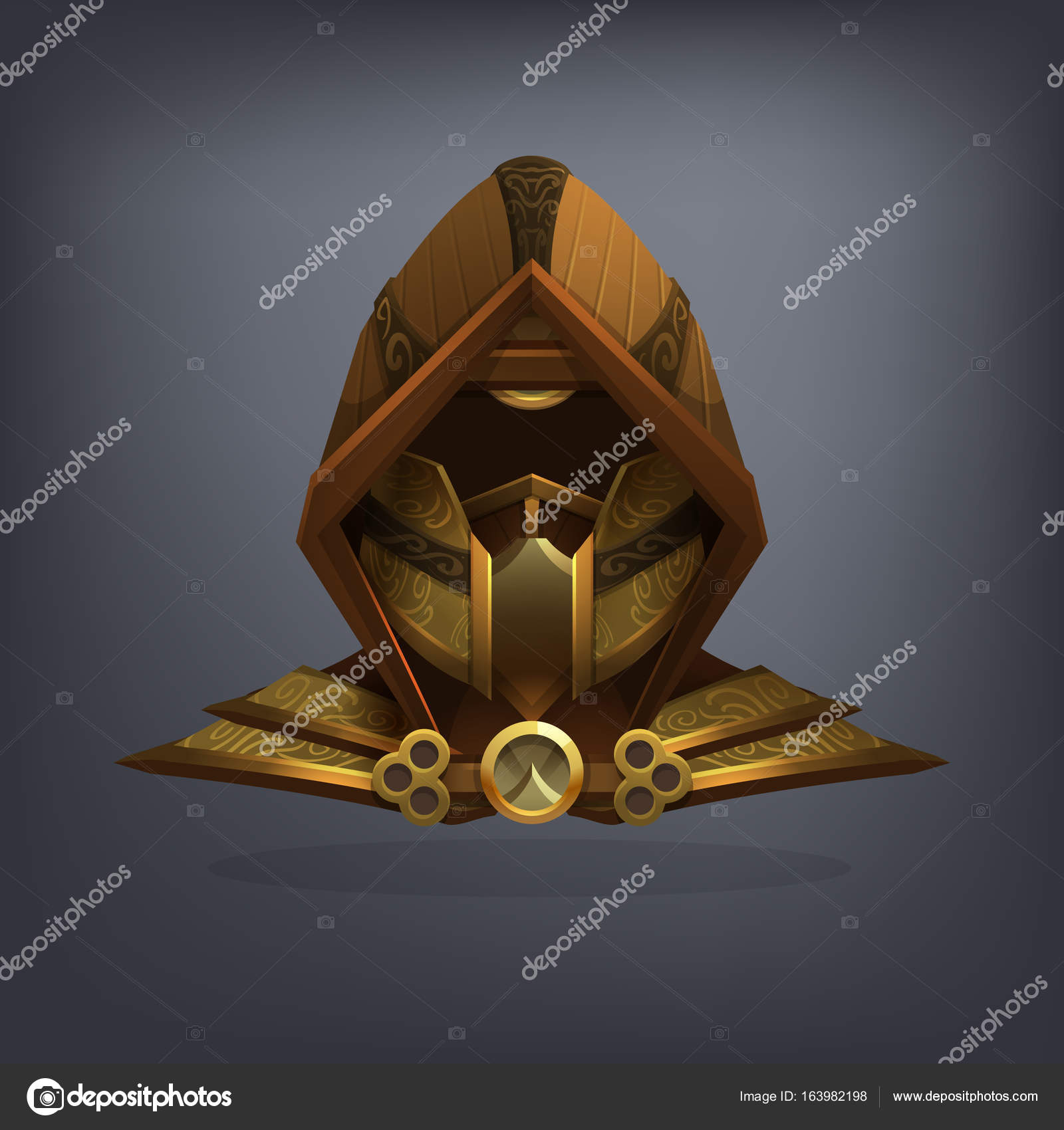 Iron fantasy armor helmet Stock Vector Image by ©MrDeymos #163982198