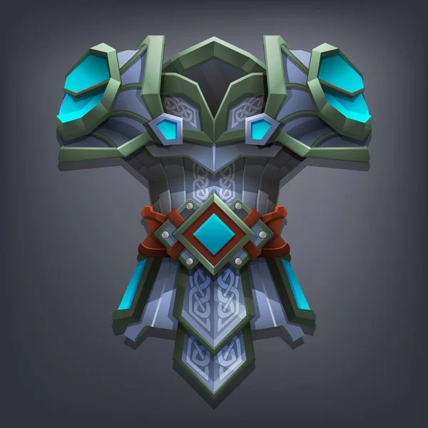 Iron fantasy chest armor Stock Vector Image by ©MrDeymos #163981794