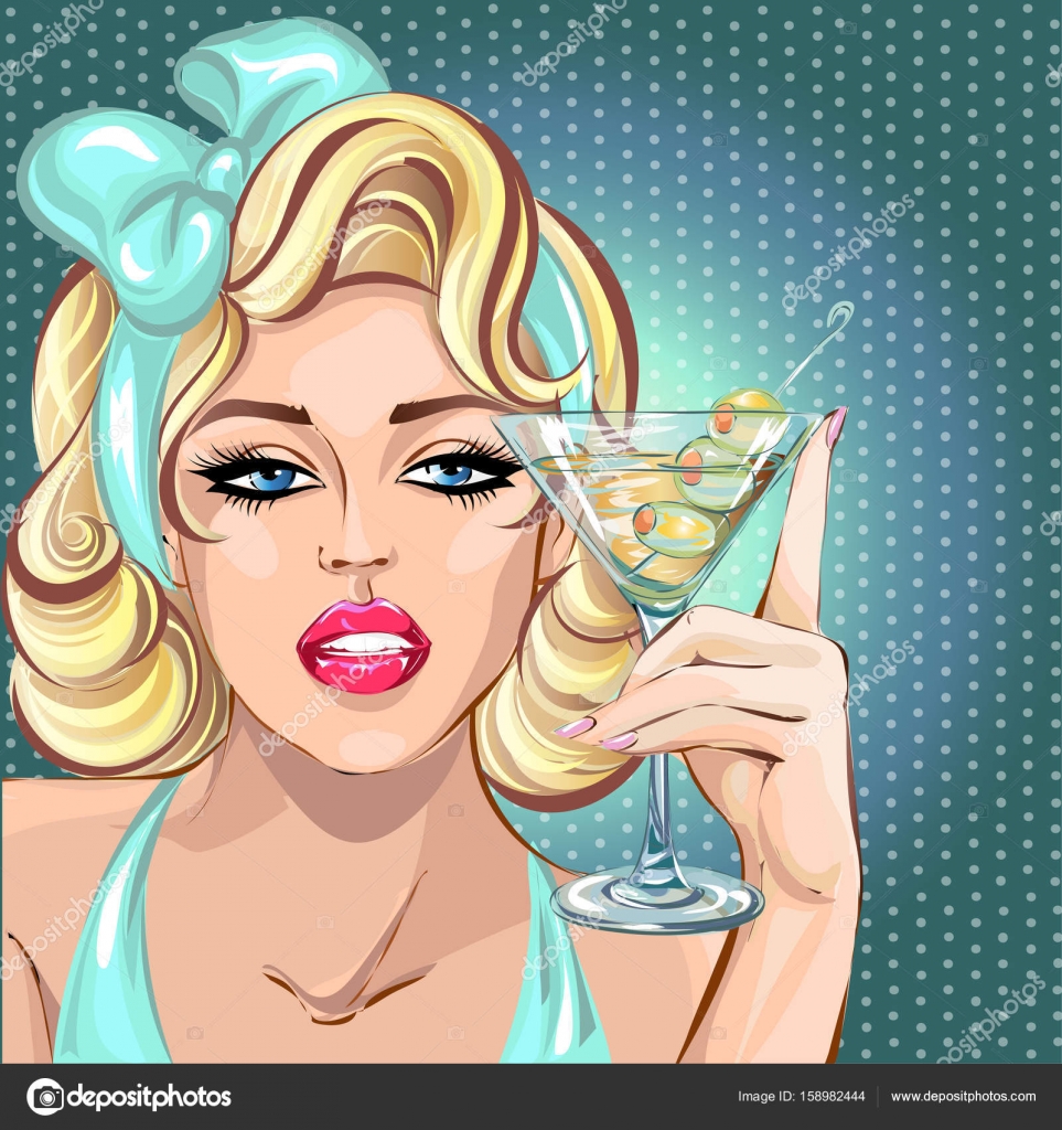 Vector Illustration Of Pin Up Blonde Stock Vector Illustration Of Hot