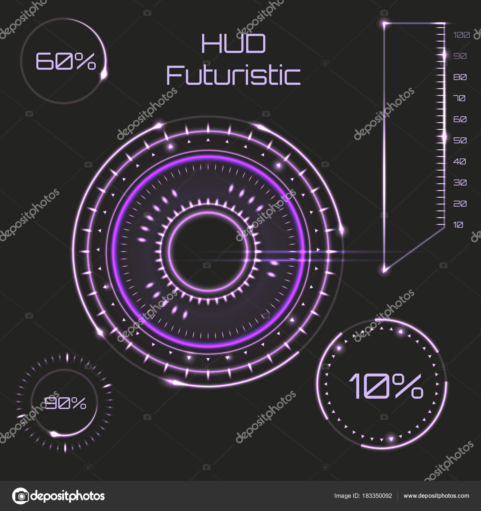 Futuristic Graphic User Interface Abstract Future Concept Vector ...