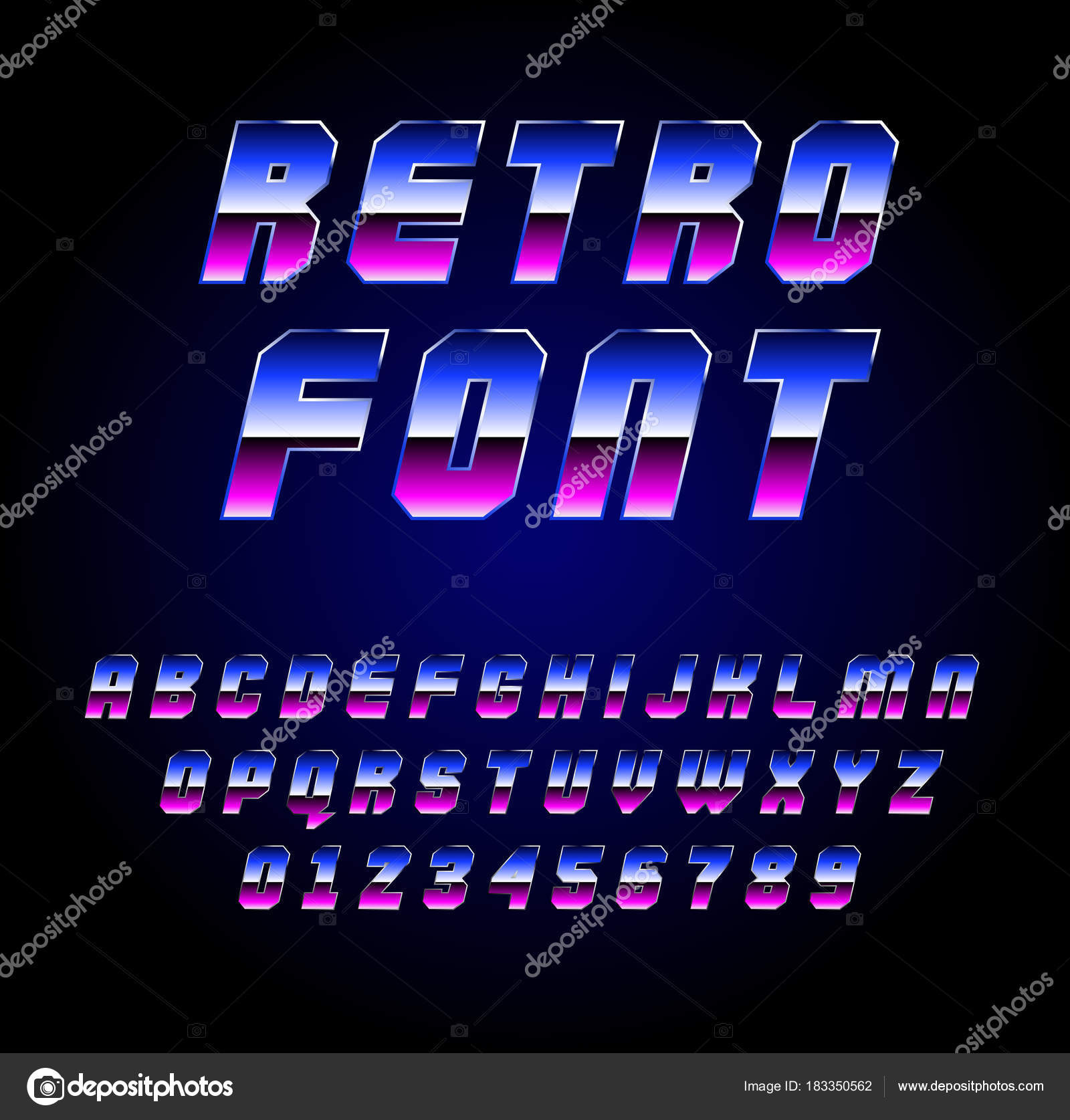 1980s Font Style