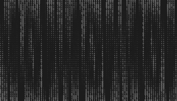Stream Binary Code Screen Abstract Vector Background Data Technology Decryption Stock Vector By
