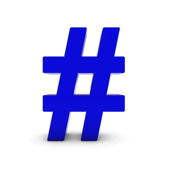 Wooden Hash Symbol Isolated on White with Shadows 3D Illustration Stock ...