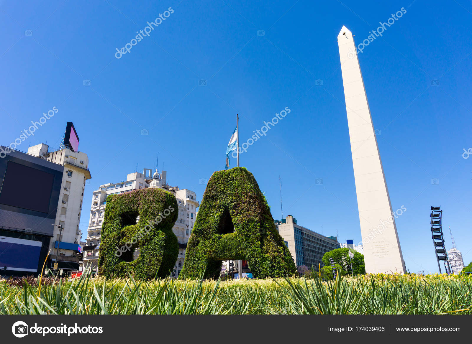Obelisco, Obelisk, Buenos Aires Argentinien — Stock Photo © fotoquique ...