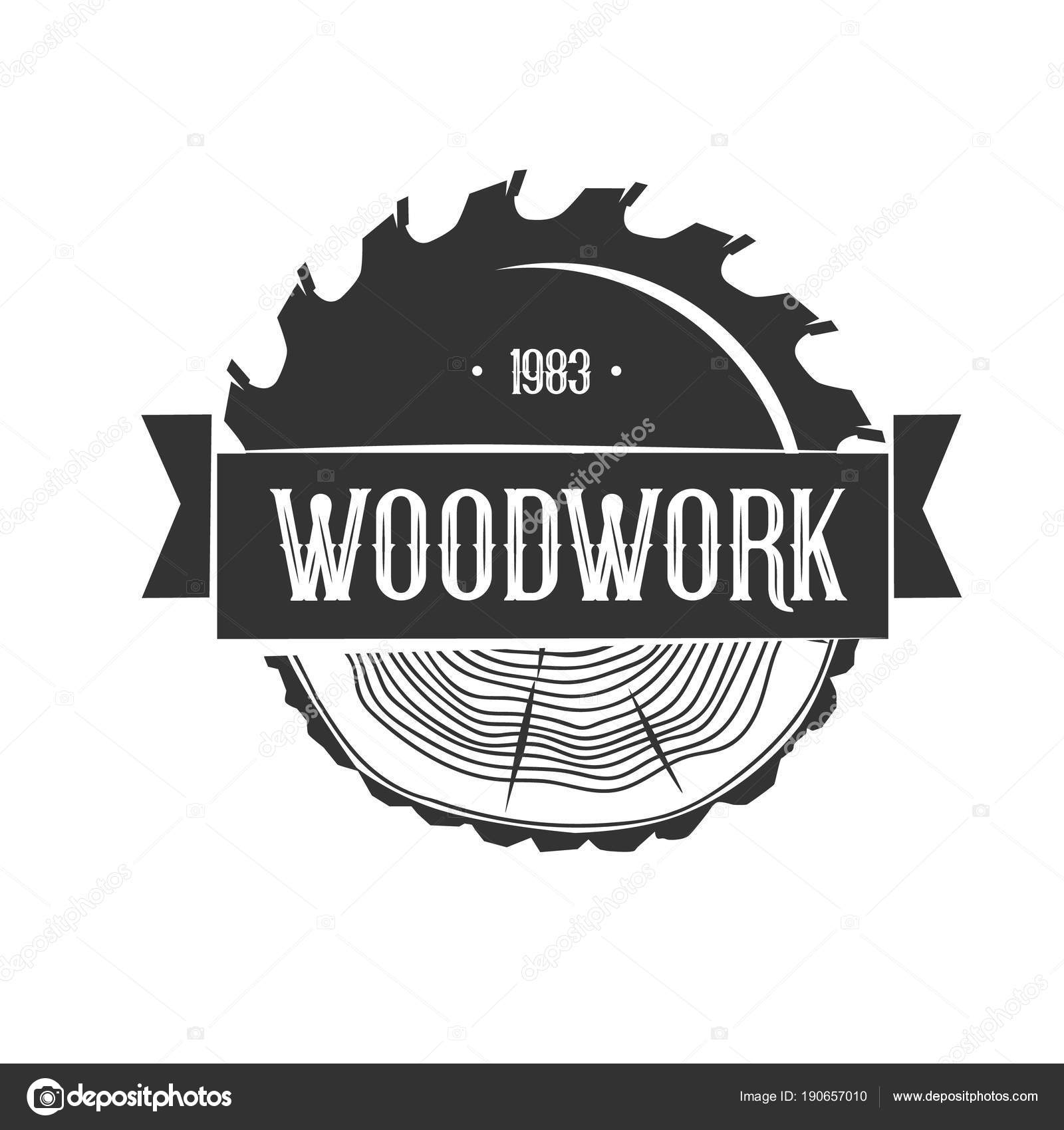 Sawed Wood Circular Saw Isolated White Background Stock Vector by ...