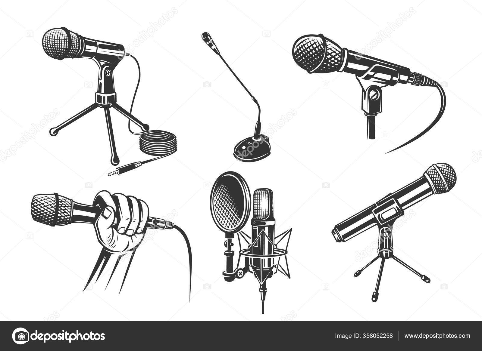 Microphone Vector Microphones Audio Podcast Broadcast Music Record ...