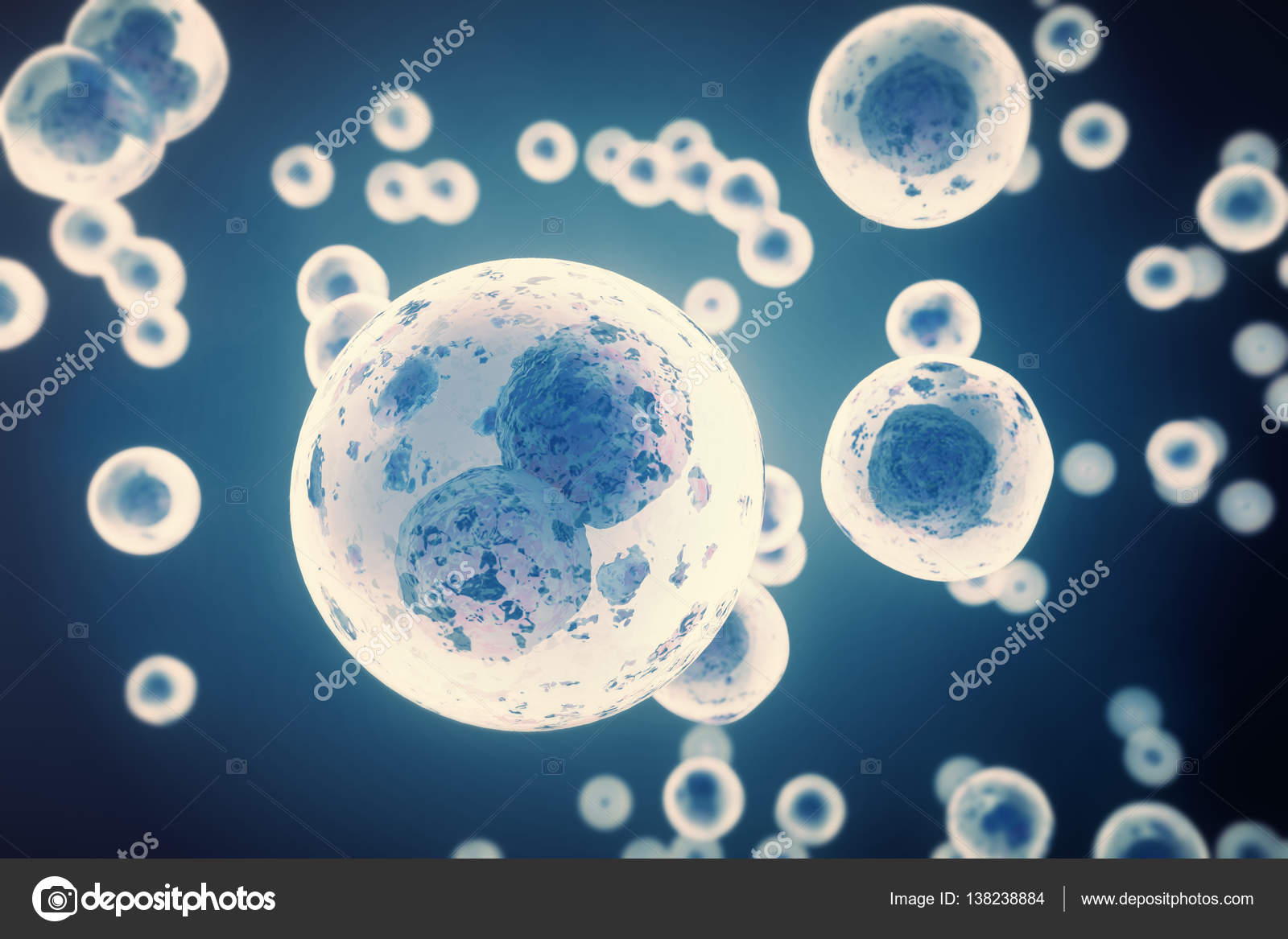 Science background with cells. Medicine scientific concept. 3d ...