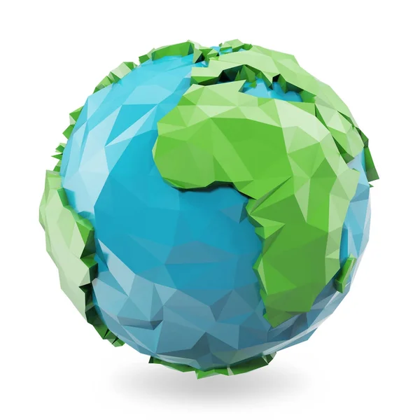 Set of low poly earth globe illustration. Collection polygonal globe icon, low poly design ...