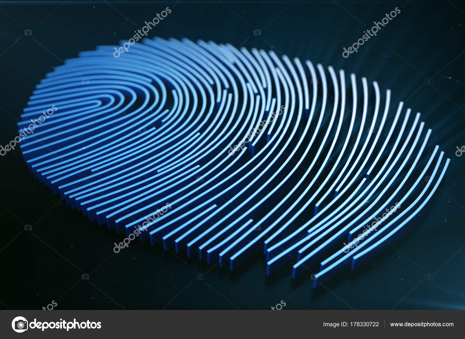 Fingerprint Scanning Identification System. Fingerprint scan provides ...