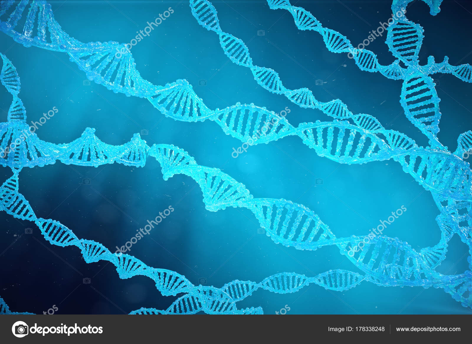 Helix DNA molecule with modified genes. Correcting mutation by genetic ...