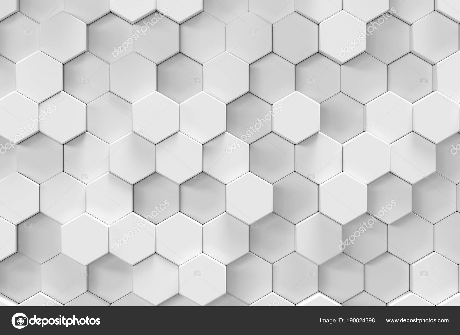 White Geometric Hexagonal Abstract Background Rendering Stock Photo by ©Rost9 190824398