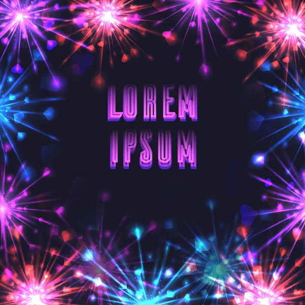 Firework square Vector Art Stock Images | Depositphotos