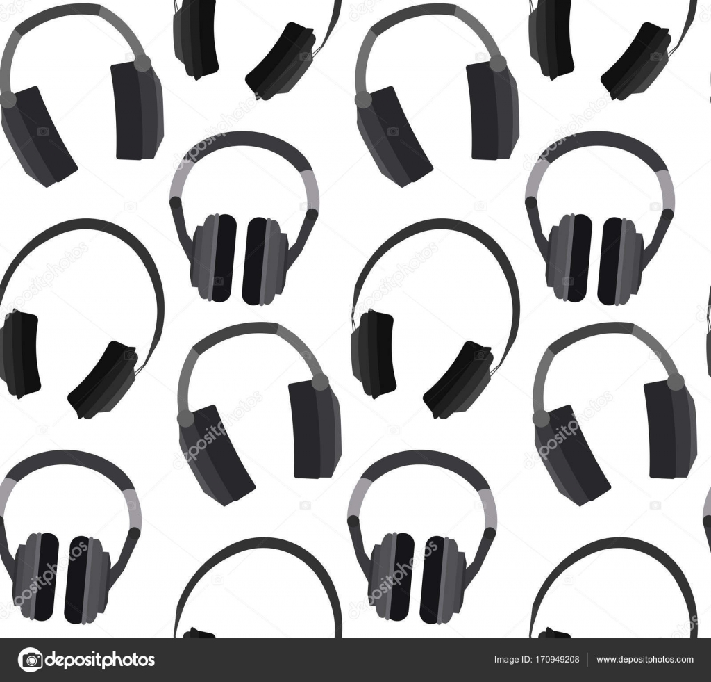 Seamless texture with flat headphones Stock Vector Image by ©veleri ...