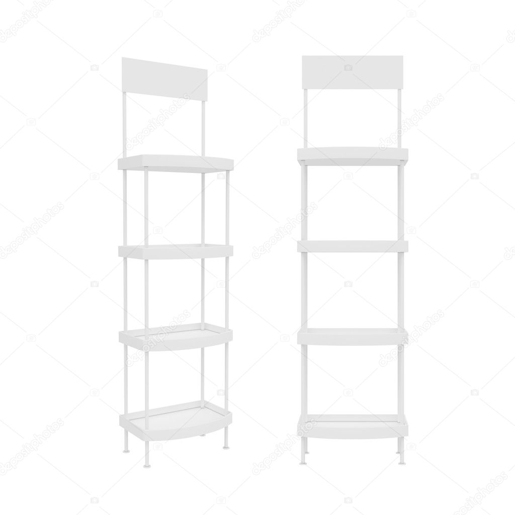 Stand Isolated on White Background, 3D rendering — Stock Photo ...