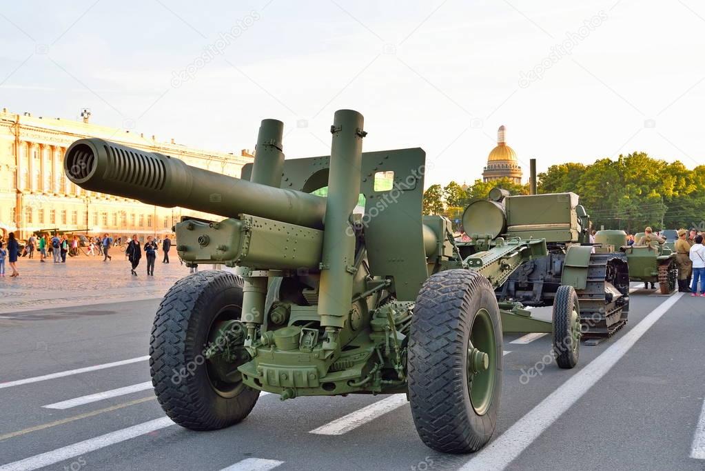 122-mm gun modelo 1931 37 años 52-P-471, A-19, Military tra 2022