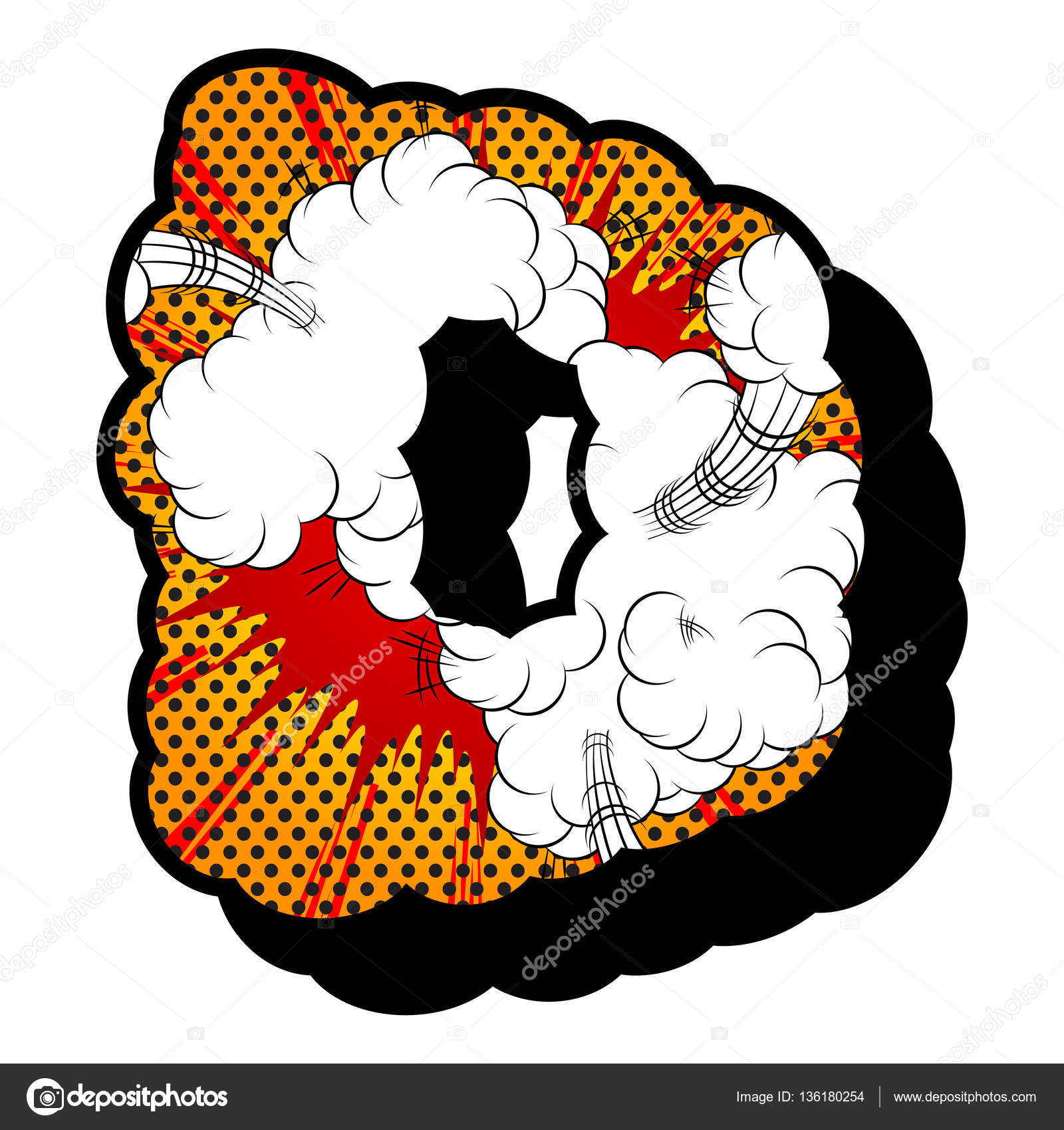 Letter D filled with comic book background. Stock Vector by ©NoraVector ...