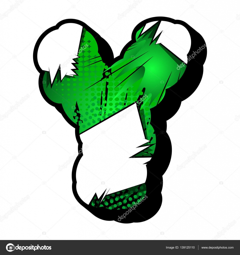 Letter Y filled with comic book background. Stock Vector by ©NoraVector ...