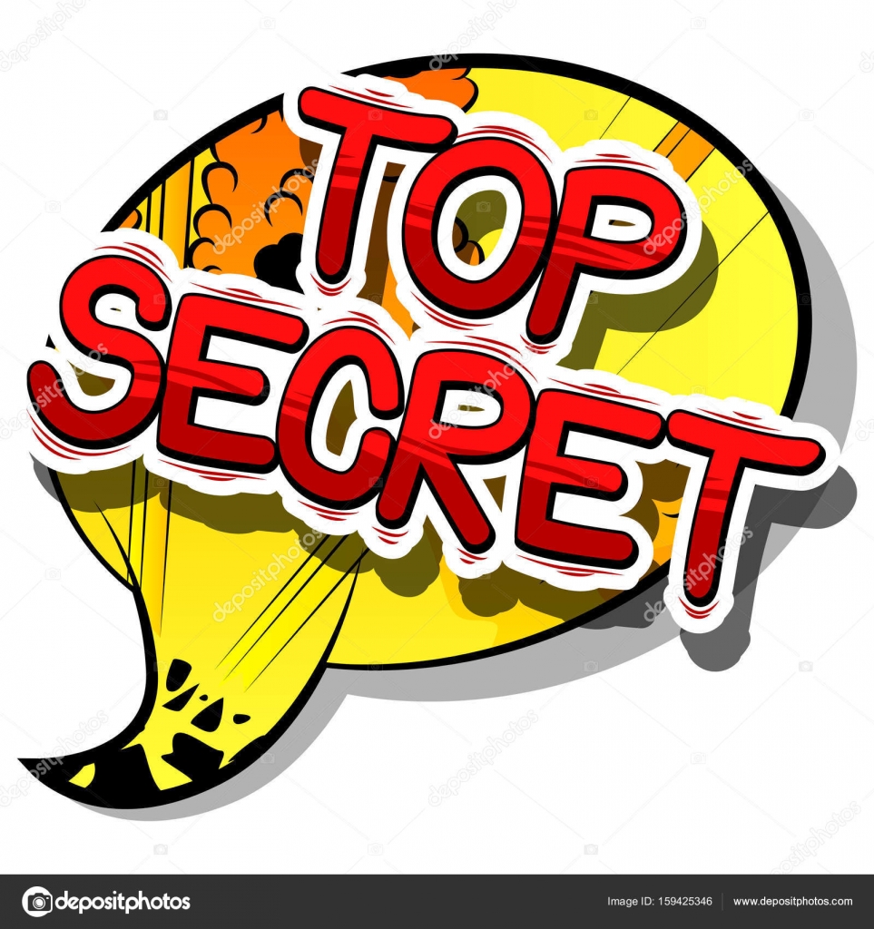 Top Secret - Comic book style phrase. Stock Vector by ©NoraVector 159425346