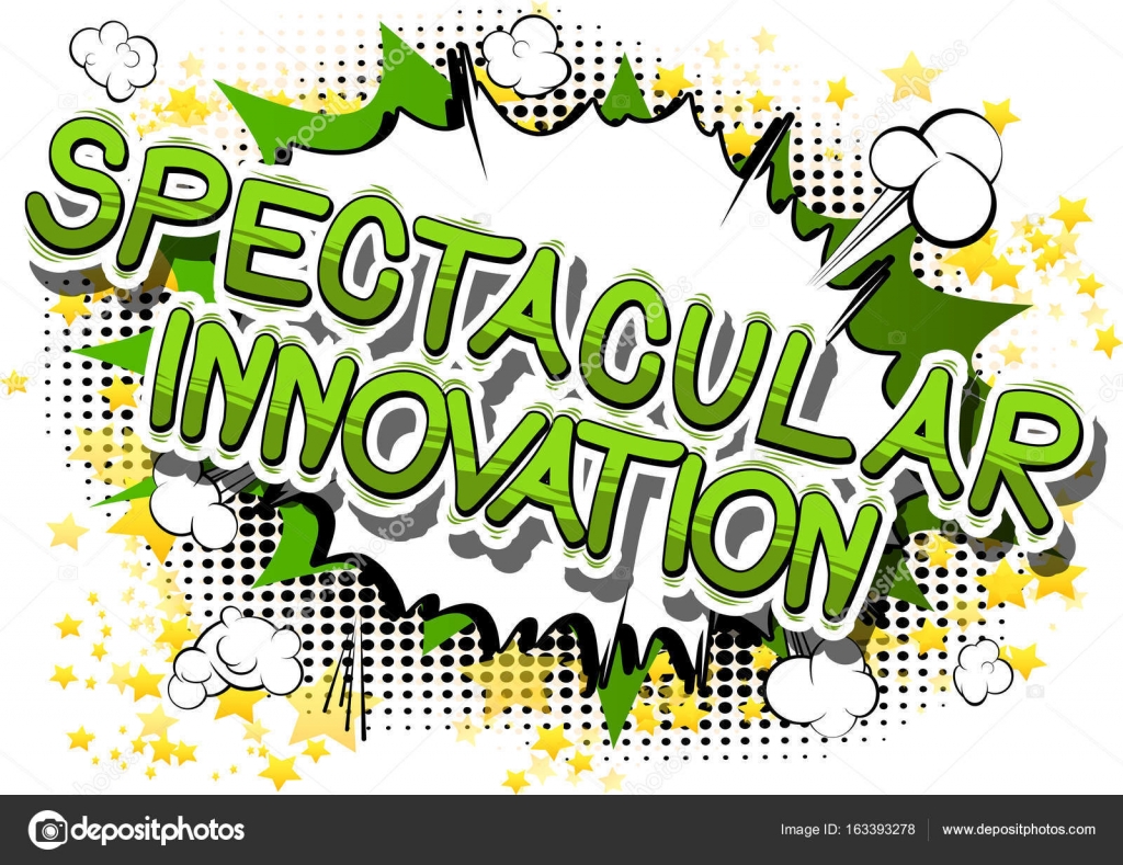 Spectacular Innovation - Comic book words. Stock Illustration by ...