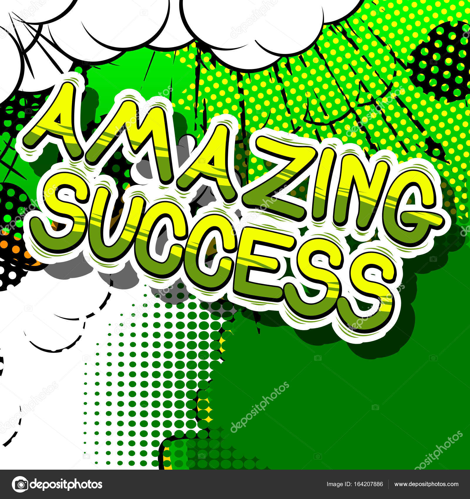 Amazing Success - Comic book word. Stock Vector by ©NoraVector #164207886