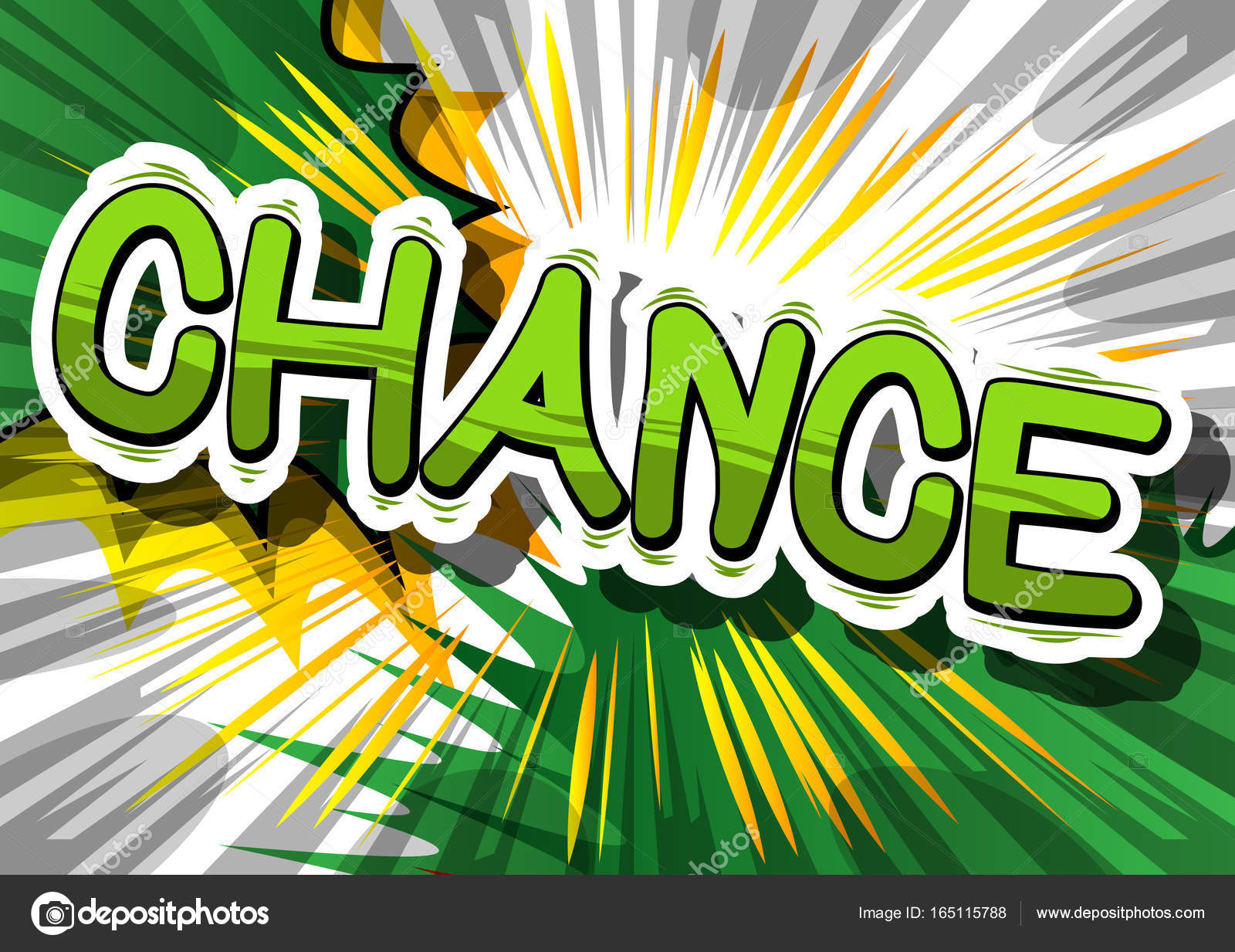 Chance - Comic book word. Stock Vector Image by ©NoraVector #165115788