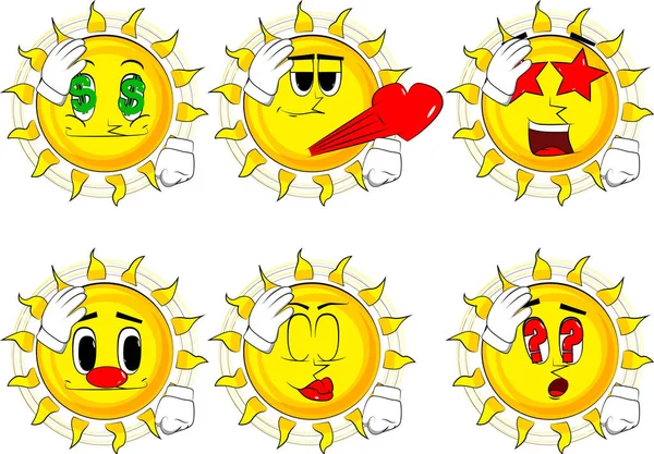 Cartoon sun thinking. Stock Vector Image by ©NoraVector #169835772