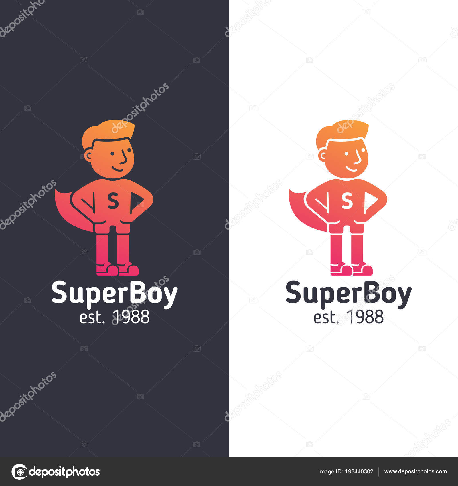 Logo super child, suitable for school or extra classes in child Stock ...