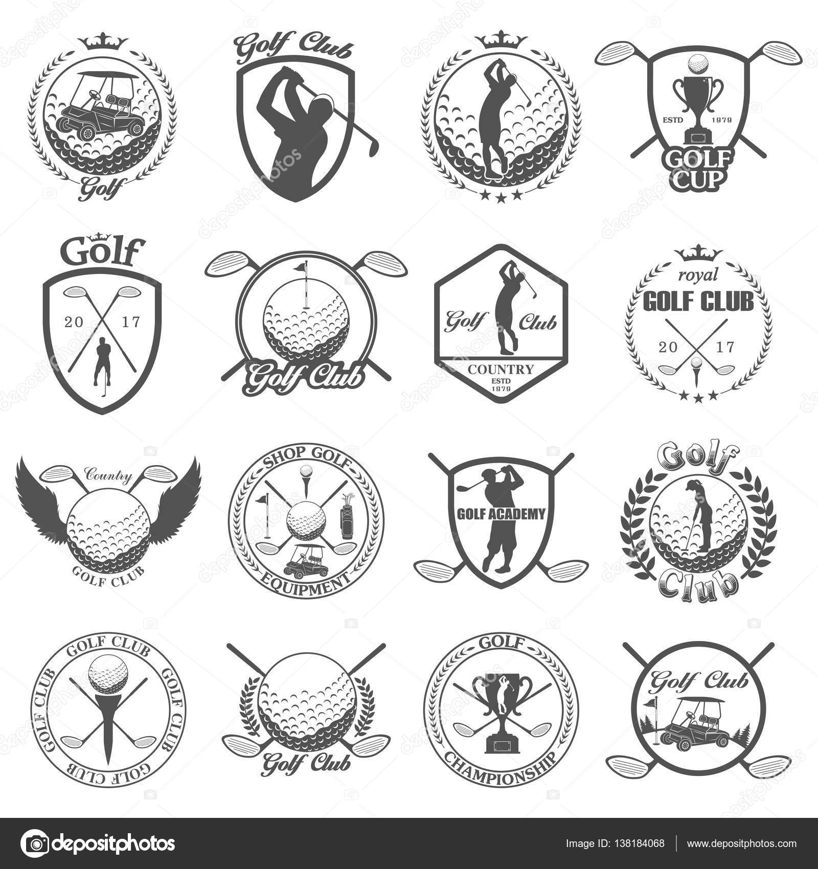 Set of vintage golf labels, badges Stock Vector by ©y.vainitski 138184068