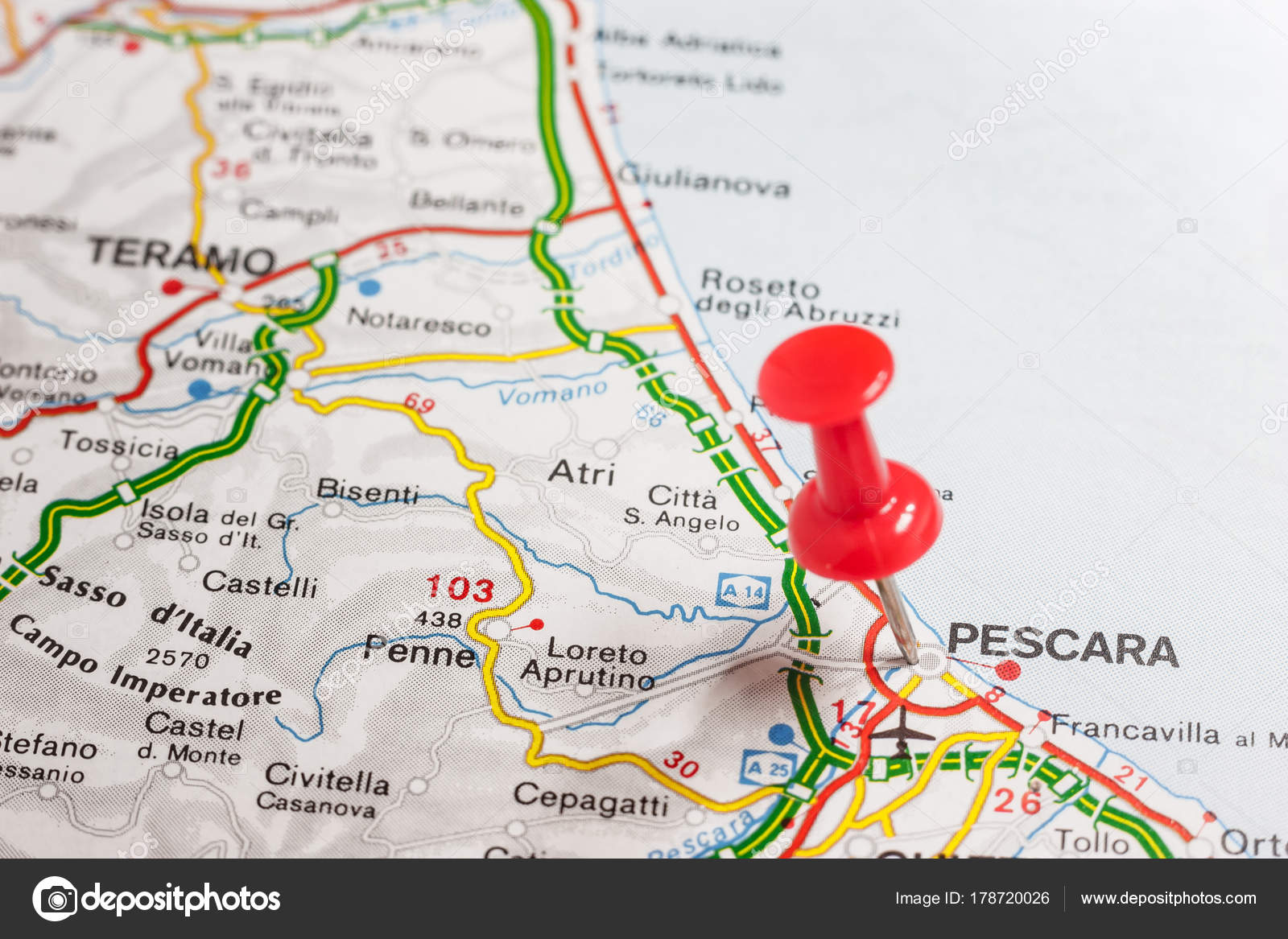 Raicam Pescara Italy Map
