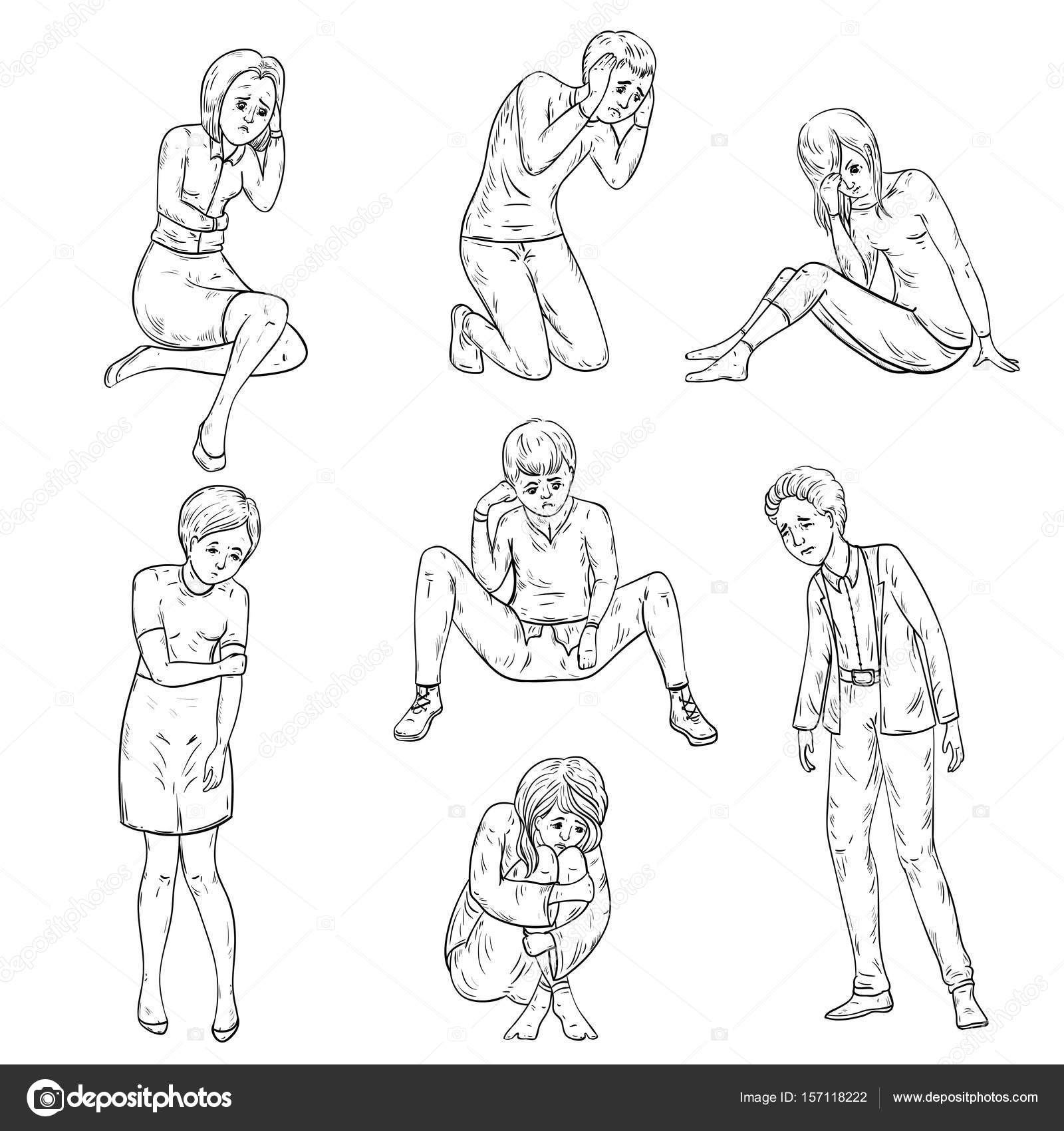 Sketches Of Depressed People