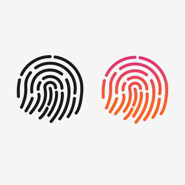 ID app icon. Fingerprint vector illustration — Stock Vector © Jizo ...