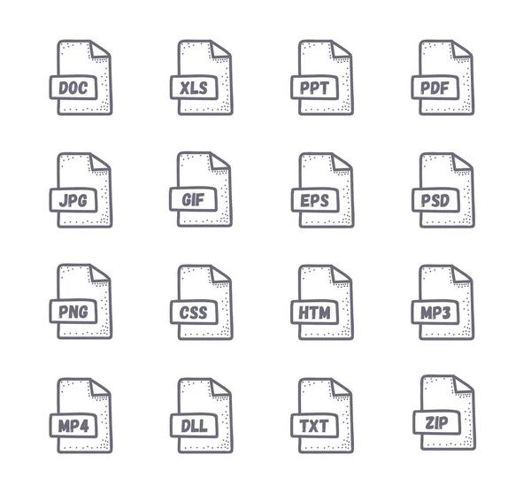 PDF file download icon set. Document symbol. Flat style. Line design ...