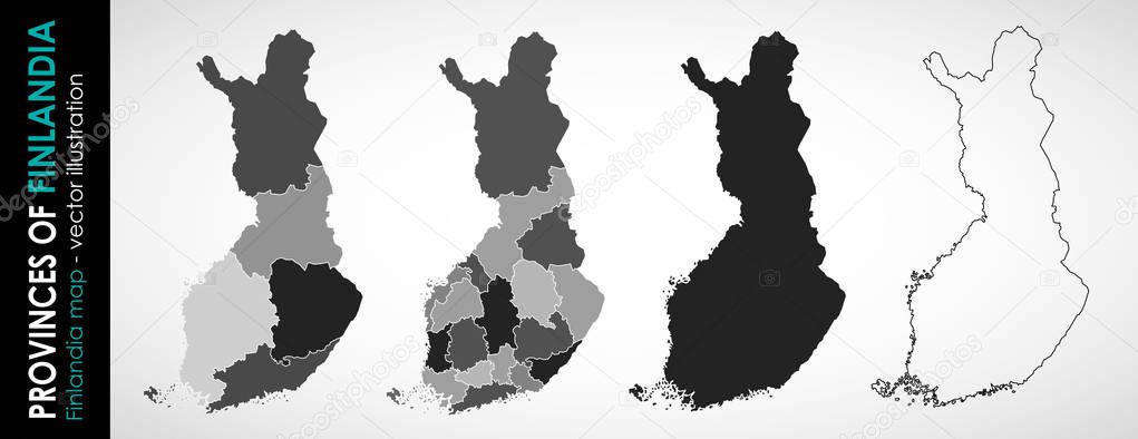 Лапландия карта Vector Art Stock Images | Depositphotos