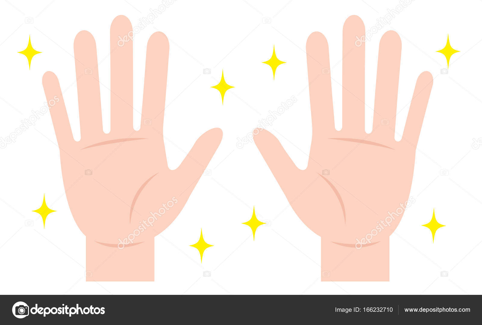 Schone handen. handhygiëne. gezondheidszorg concept. vectorafbeelding ...