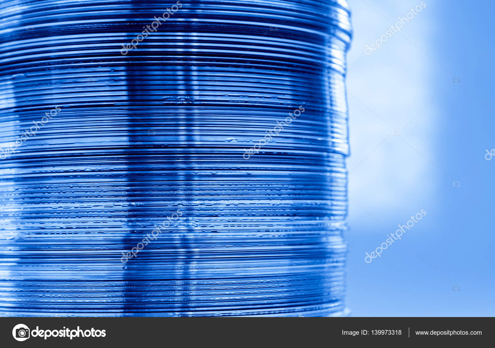 A column of DVDs in close up view Stock Photo by ©mirceagrau 139973318