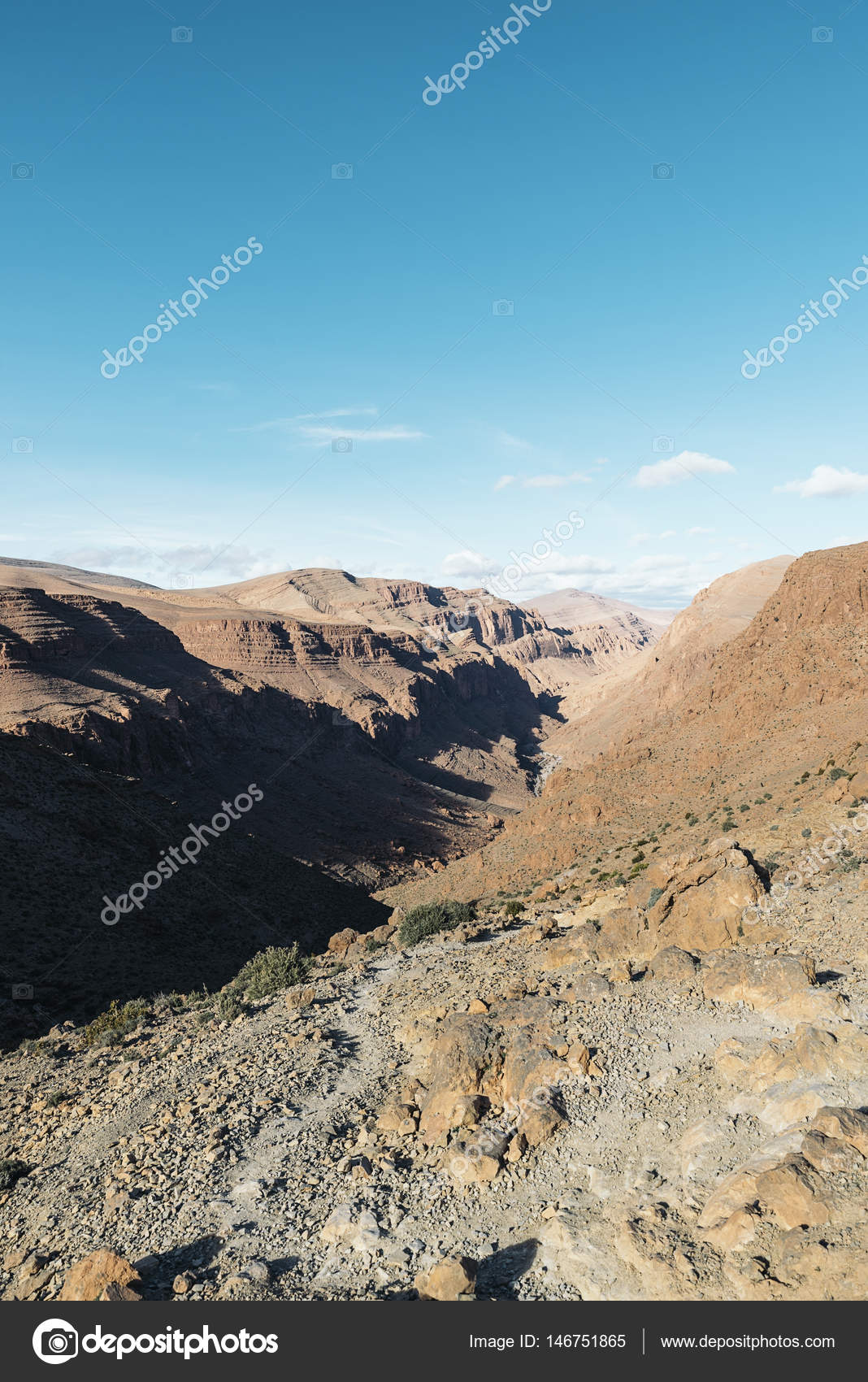 Dry rock mountainous desert. Stock Photo by ©santypan 146751865