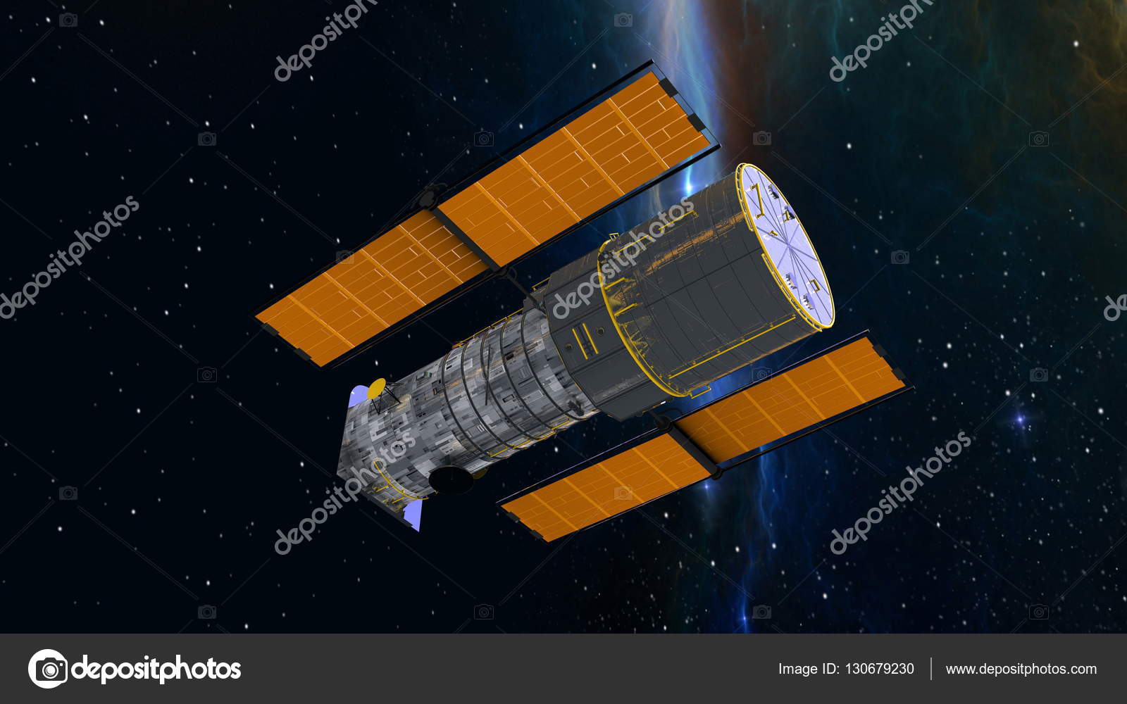 3D CG rendering of a man-made satellite — Stock Photo © TsuneoMP #130679230