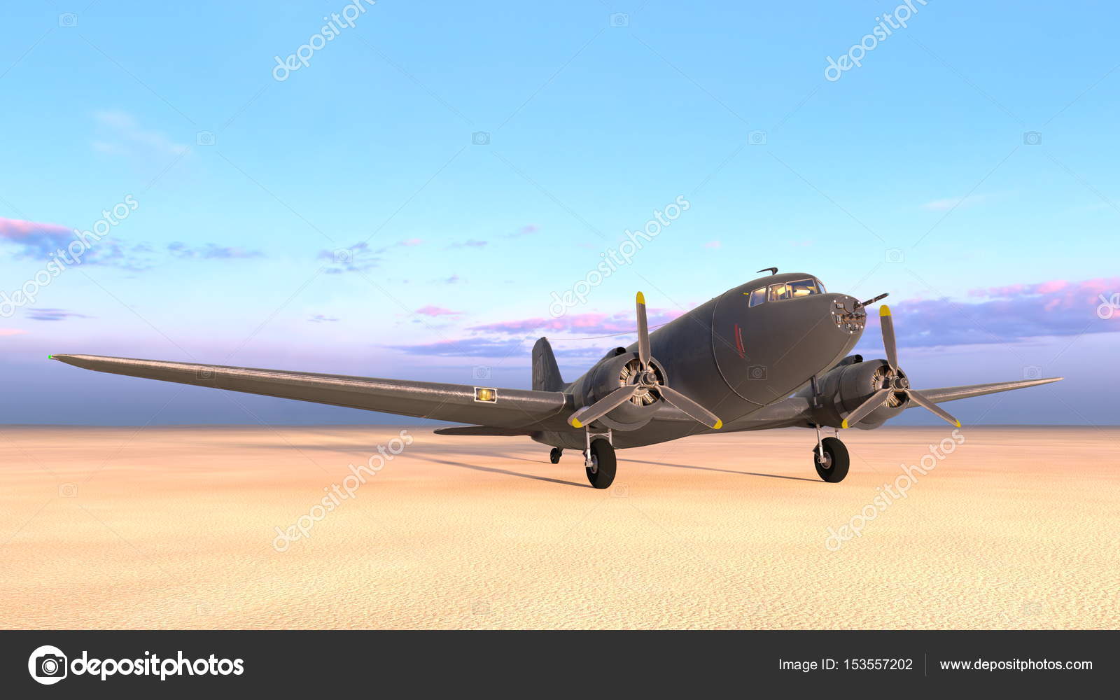 3D CG rendering of the propeller fighter — Stock Photo © TsuneoMP ...