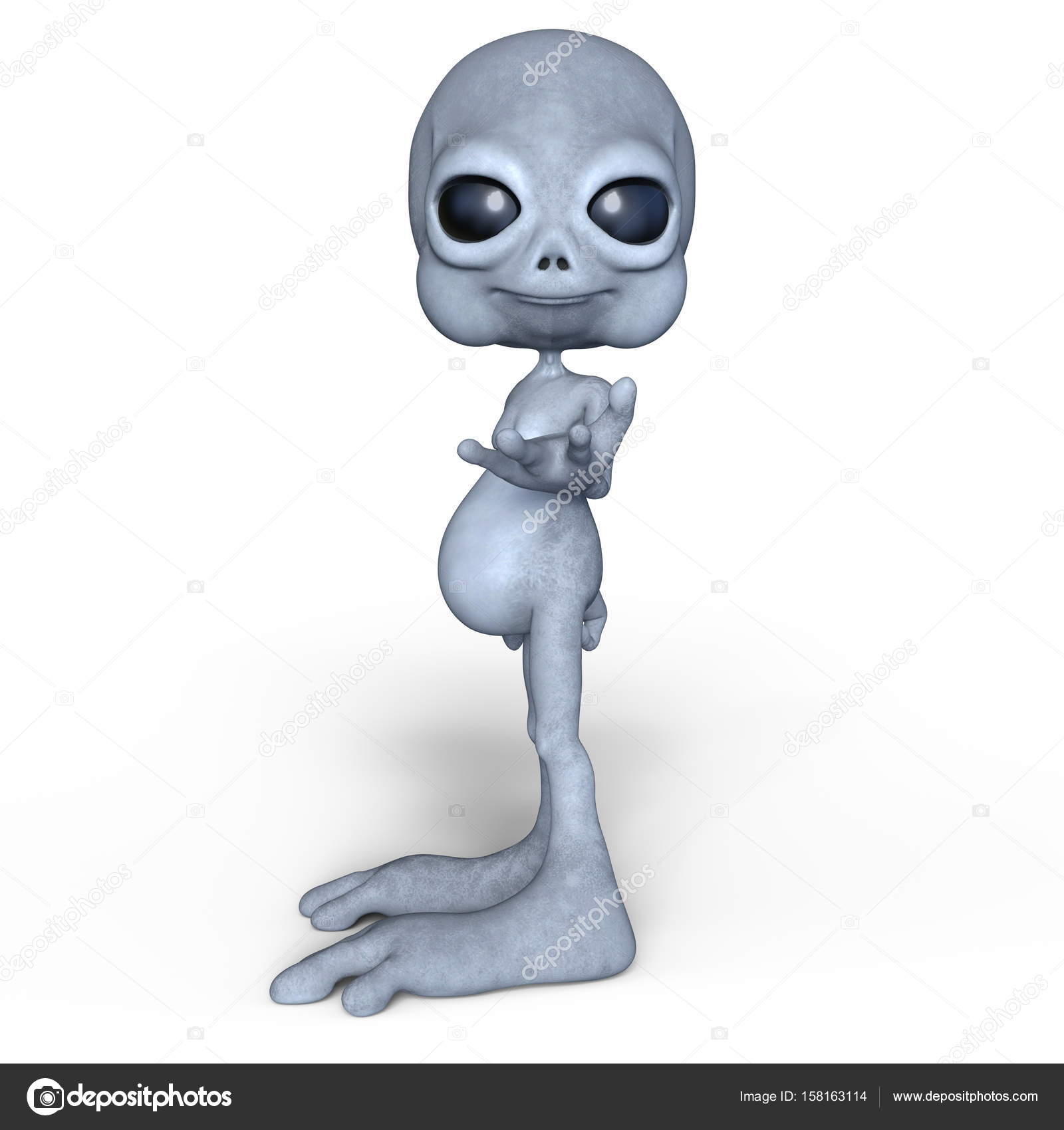 3D CG rendering of a baby alien — Stock Photo © TsuneoMP #158163114