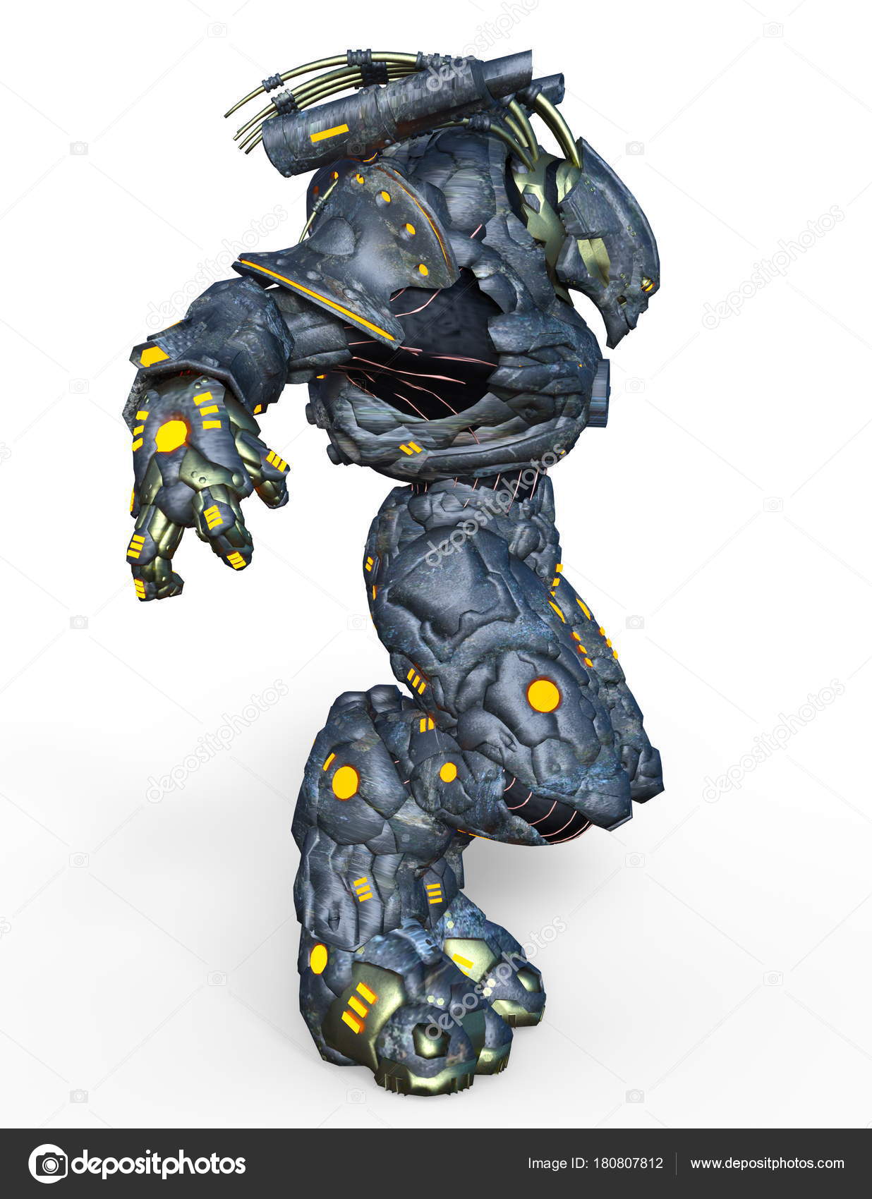 Mechanical Monster Rendering Mechanical Monster — Stock Photo ...