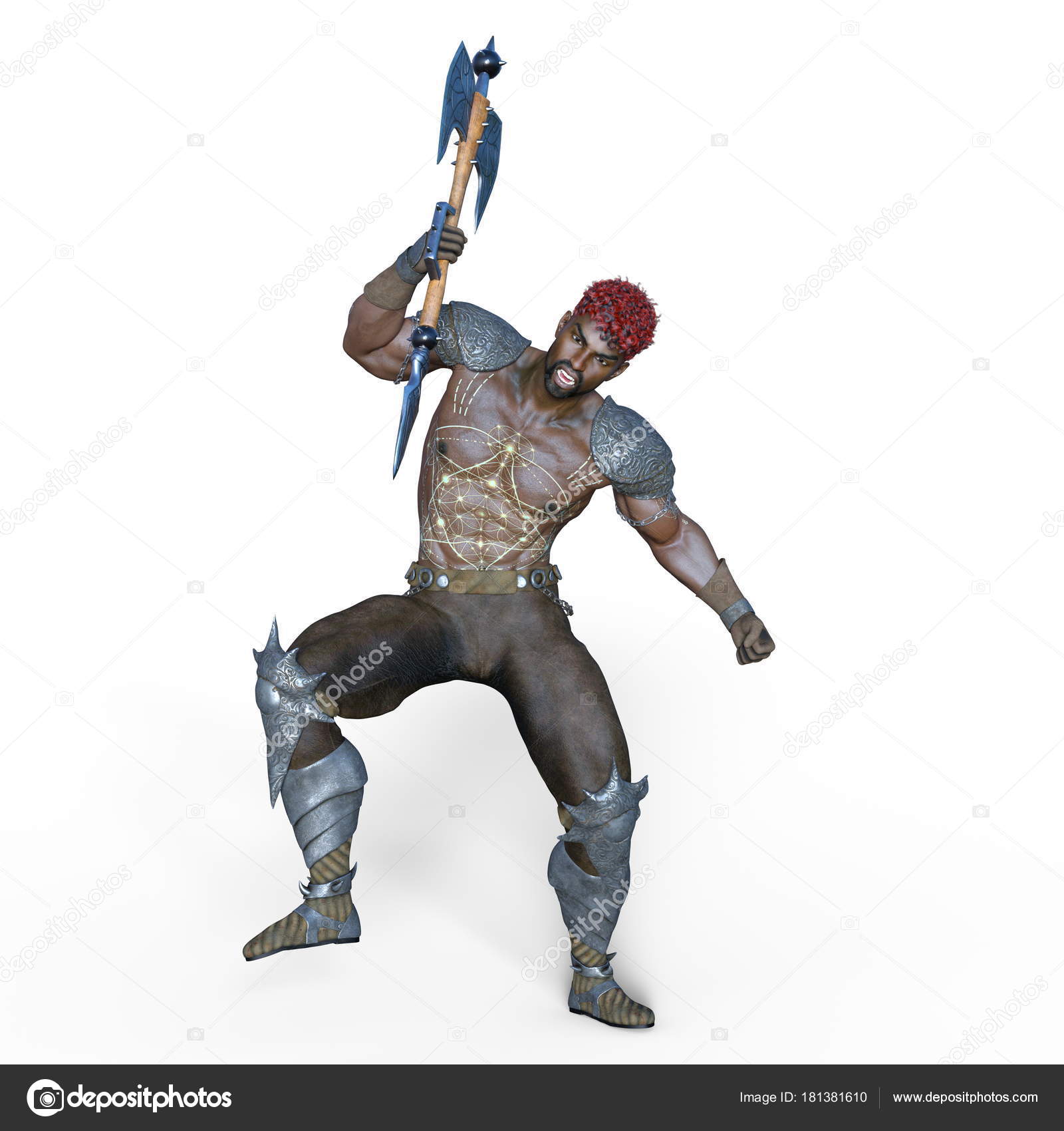 Warrior Rendering Warrior — Stock Photo © TsuneoMP #181381610