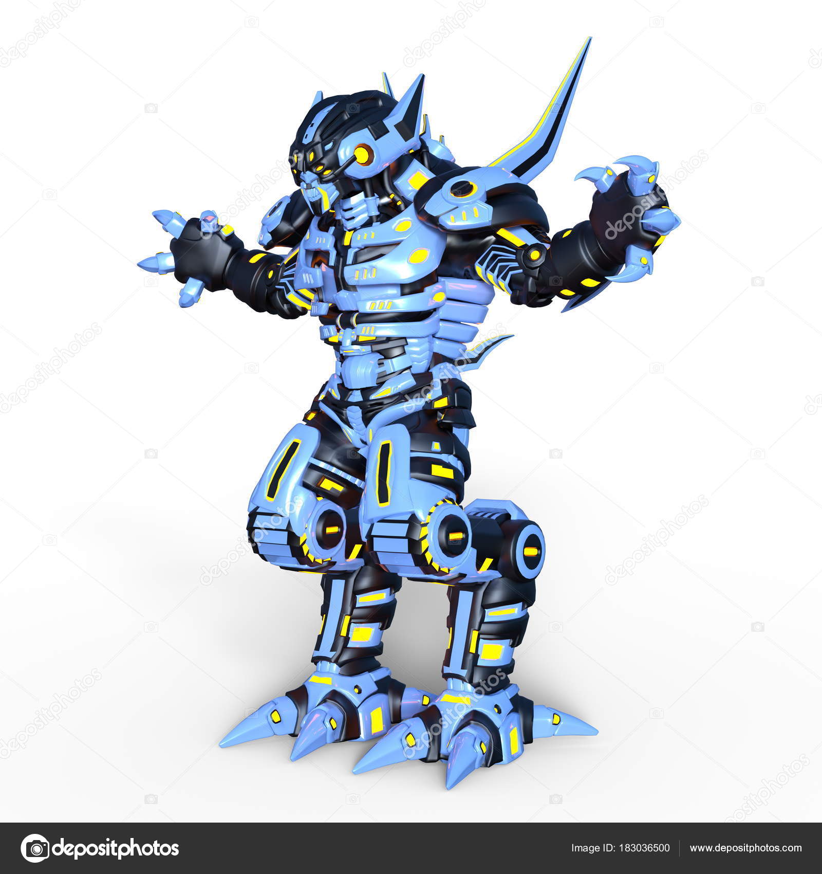 Mechanical Monster Rendering Mechanical Monster — Stock Photo ...
