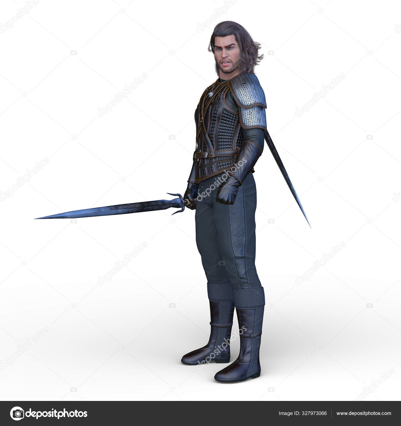 Rendering Warrior — Stock Photo © TsuneoMP #327973066