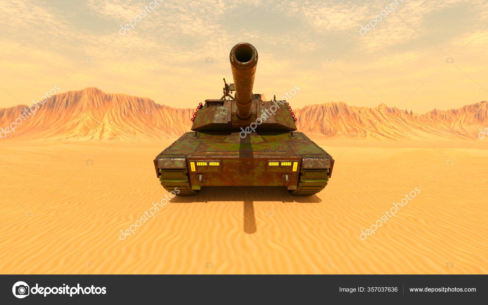 Rendering Tank — Stock Photo © TsuneoMP #357037636