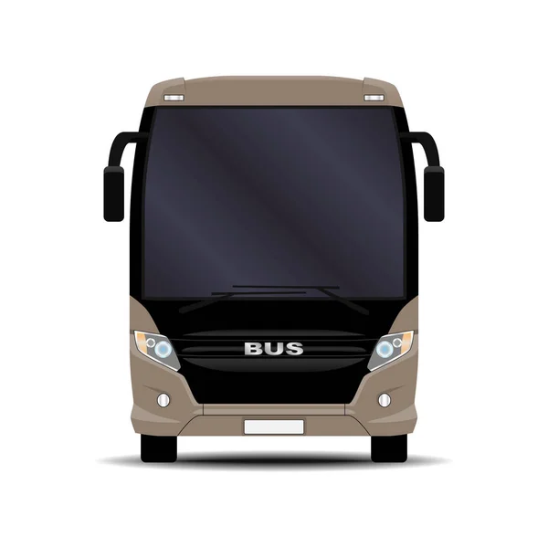Bus front view Vector Art Stock Images | Depositphotos